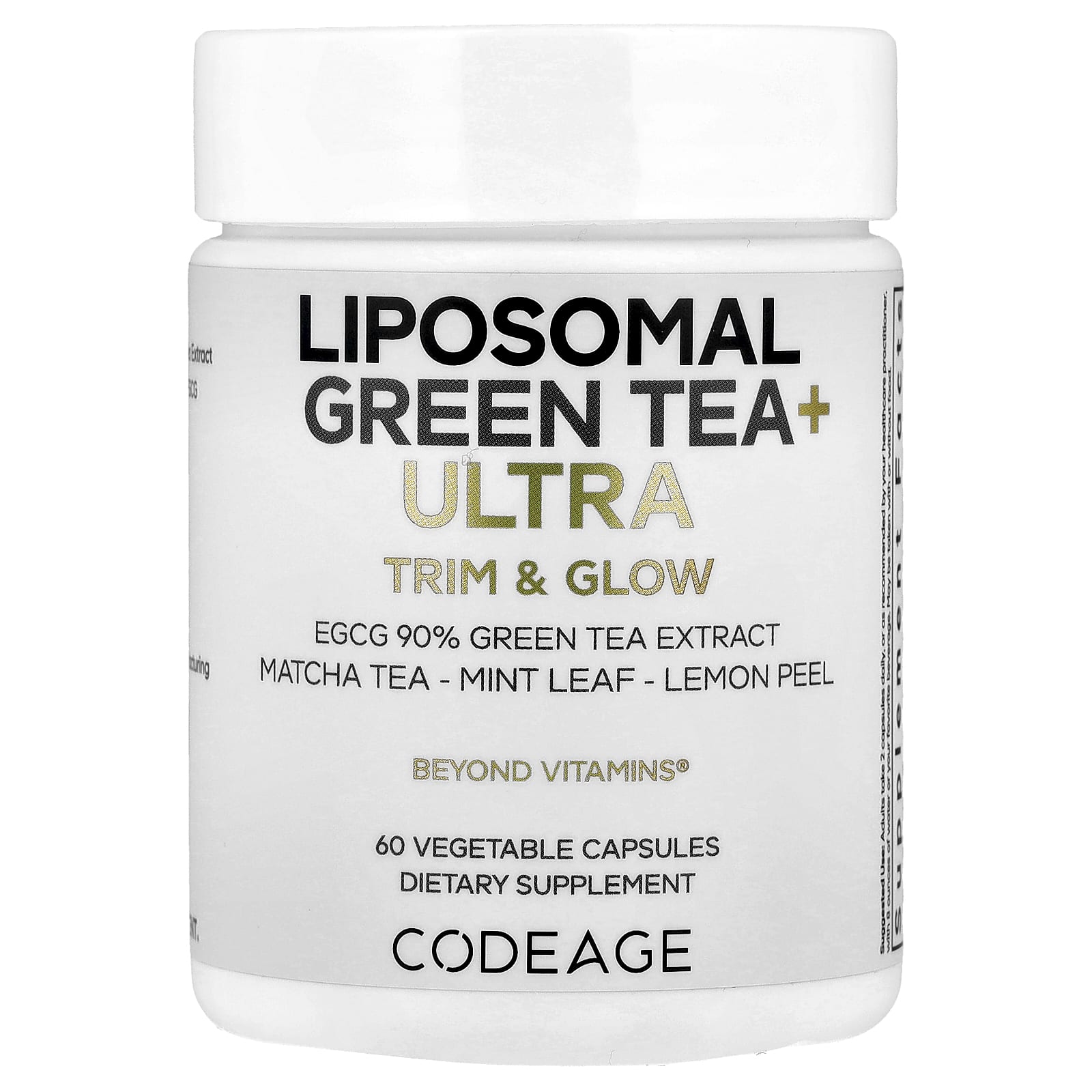 Codeage, Liposomal Green Tea + Ultra Trim & Glow, 60 растительных ...
