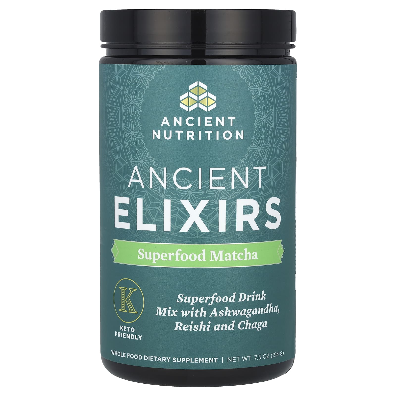 Ancient Nutrition, Ancient Elixirs, суперфуд матча, 214 г (7,5 унции ...