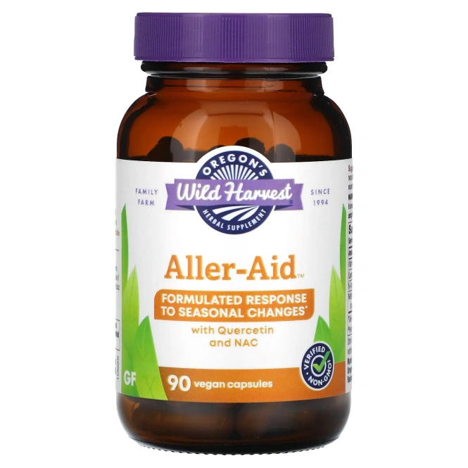 Oregon's Wild Harvest, Aller-Aid with Quercetin and NAC, 90 Vegan ...